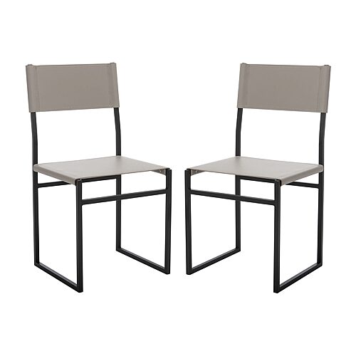 Click here for Layne Sleek Dining Chair - Set of 2  One Size  Gra... prices