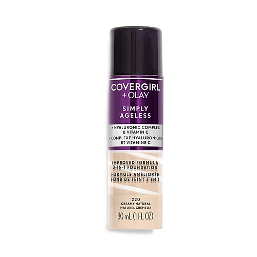 COVERGIRL + Olay Simply Ageless 3-In-1 Liquid Foundation  One Size  Beige