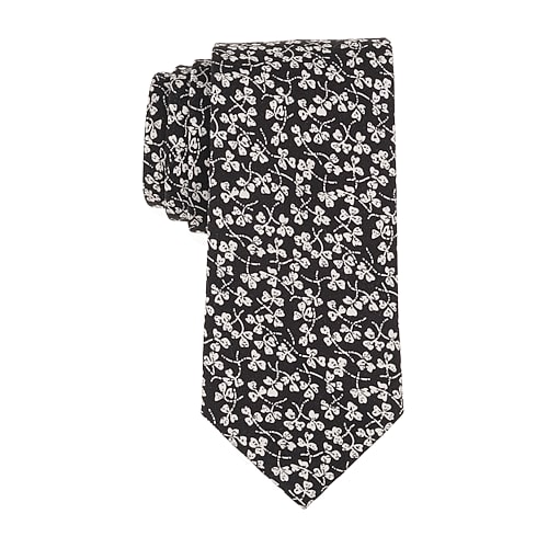Click here for J. Ferrar Torrei Floral Tie  One Size  Black prices