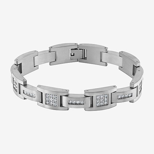 Click here for (F  Si2) Mens Stainless Steel Solid 8 1/2 Inch Lin... prices