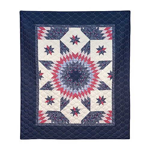Click here for Donna Sharp Bluefield Star Washable Throw  One Siz... prices