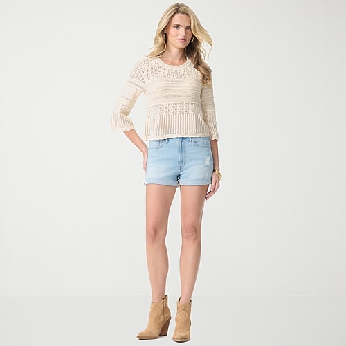Click here for JS Jessica Simpson Womens 2 3/4 High Rise Denim Sh... prices