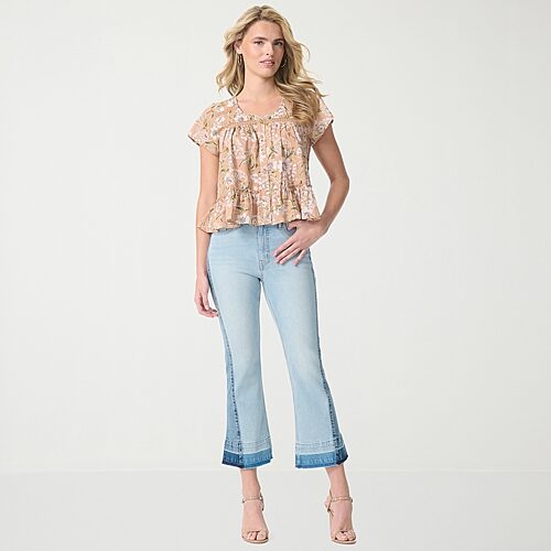 Click here for JS Jessica Simpson Womens High Rise Flare Leg Jean... prices