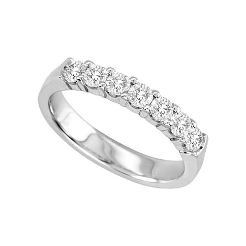 Click here for 1/2 CT.T.W. Natural Diamond Band 14K White Gold  8... prices
