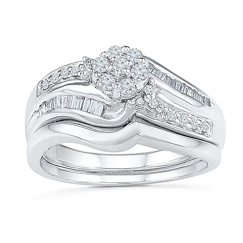 Click here for Womens 1/3 CT.T.W. Natural Diamond 10K White Gold... prices