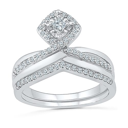 Click here for Womens 3/8 CT.T.W. Natural Diamond 10K White Gold... prices