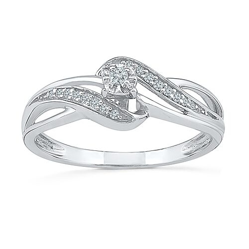 Click here for Promise My Love Womens 1/10 CT. T.W. Natural White... prices