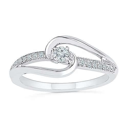 Click here for Promise My Love Womens 1/8 CT. T.W. Natural White... prices