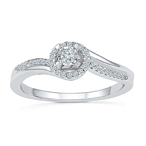 Click here for Promise My Love Womens 1/6 CT. T.W. Natural White... prices