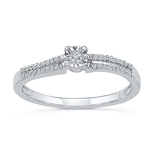 Click here for Promise My Love Womens 1/10 CT. T.W. Natural White... prices