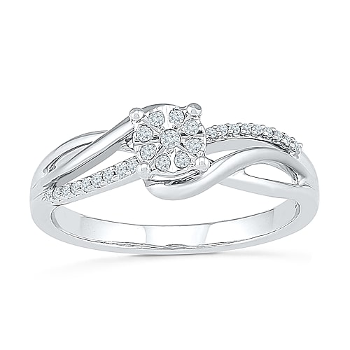 Click here for Promise My Love Womens 1/10 CT. T.W. Natural White... prices