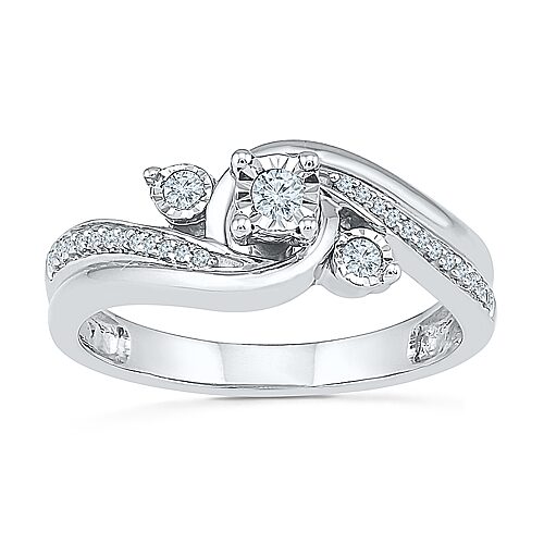 Click here for Promise My Love Womens 1/6 CT. T.W. Natural White... prices