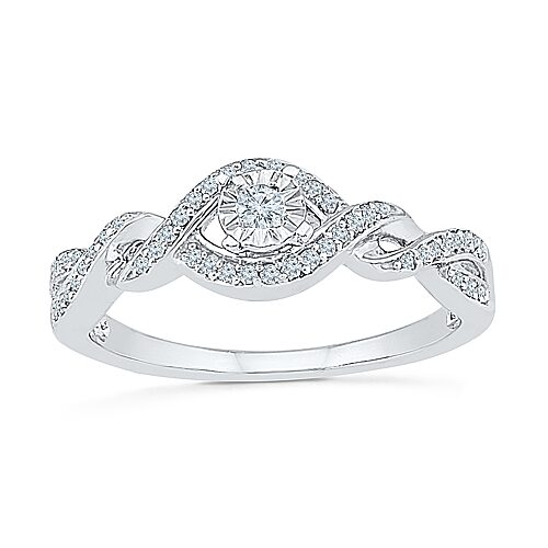 Click here for Promise My Love Womens 1/5 CT. Natural White Diamo... prices