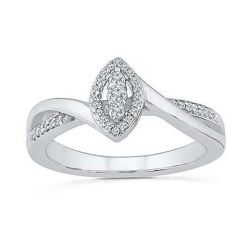 Click here for Promise My Love Womens 1/6 CT. T.W. Natural White... prices