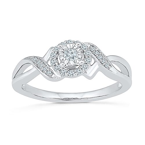 Click here for Promise My Love Womens 1/6 CT. T.W. Natural White... prices