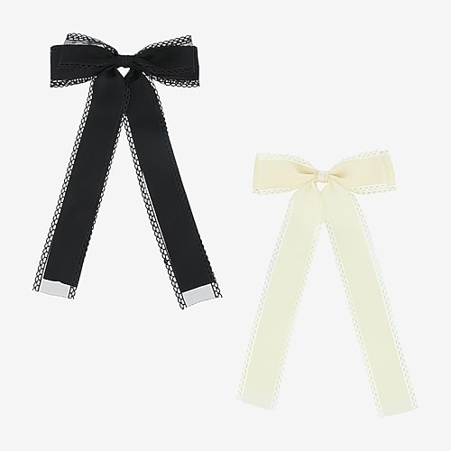Click here for Arizona White & Black 2-pc. Hair Bow  One Size  Mu... prices