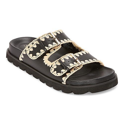 Click here for a.n.a Dublin Womens Footbed Sandals  11 Medium  Bl... prices