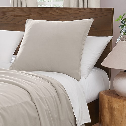 Click here for Brooklyn Loom Matte Cotton Velvet Euro Sham  One S... prices