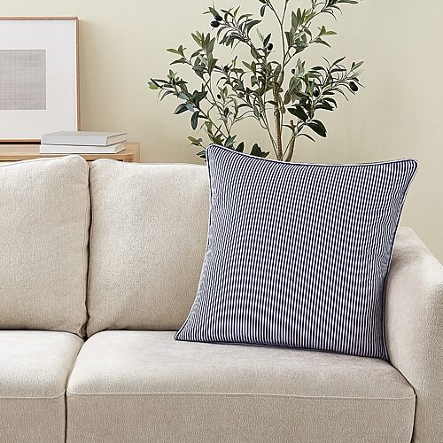 Click here for Brooklyn Loom Pinstripe Square Throw Pillow  One S... prices