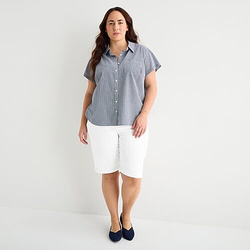 Click here for St. Johns Bay Womens 11 Plus Bermuda Short  20w  W... prices