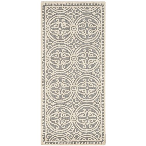 Click here for Safavieh Iris Runner rug  One Size  Silver prices