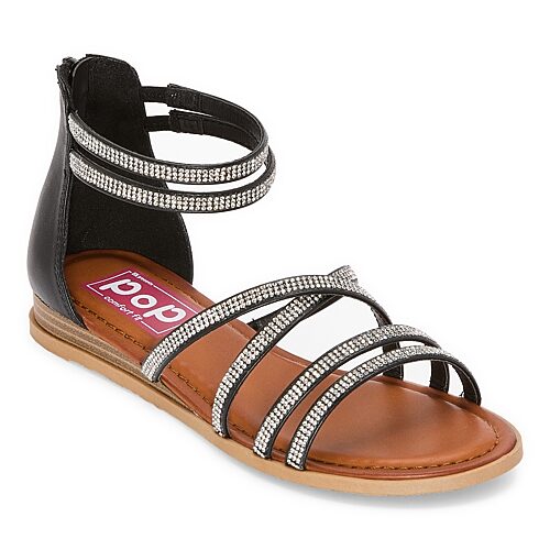 Click here for Pop Womens Anayeli Strap Sandals  8 Medium  Black prices