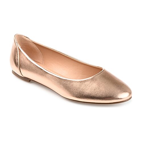 Journee Collection Kavn Womens Round Closed Toe Ballet Flats  7 Medium  Pink