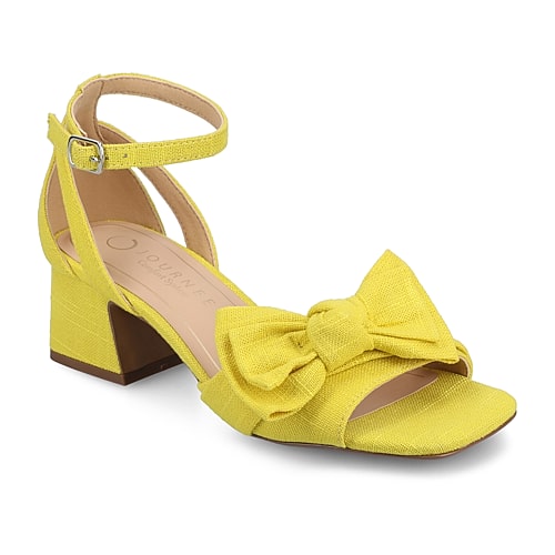 Journee Collection Womens Zevi Heeled Sandals  11 Medium  Orange