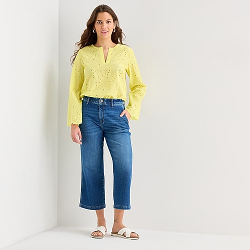 Click here for St. Johns Bay Womens Tall High Rise Wide Leg Jean... prices