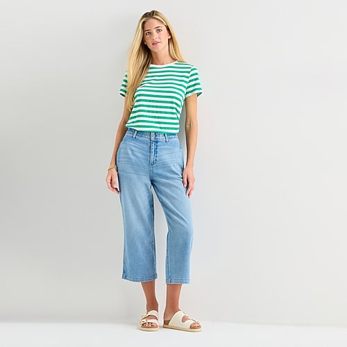 Click here for St. Johns Bay Womens Tall High Rise Wide Leg Jean... prices