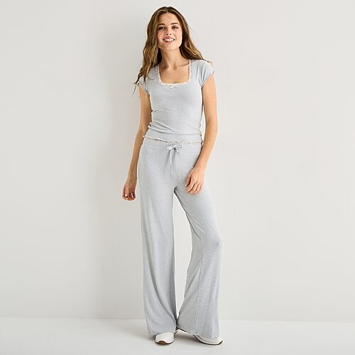 Click here for Forever 21 Womens Juniors Wide Leg Mid Rise Sweatp... prices