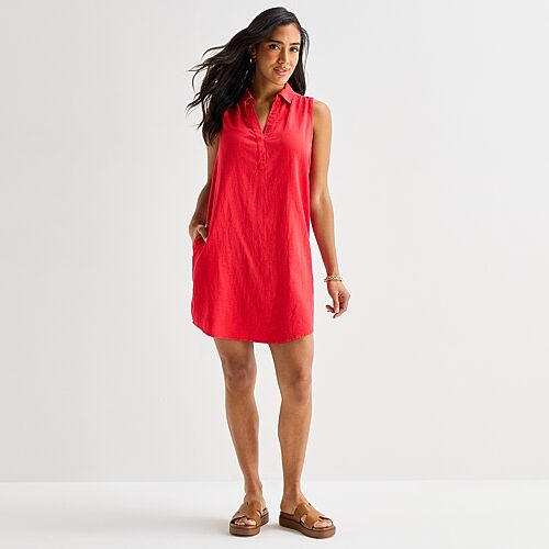 Click here for St. Johns Bay Womens Sleeveless Sheath Dress  Smal... prices