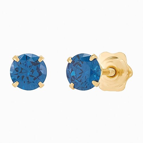 Click here for Limited Quantities! Blue Cubic Zirconia 14K Gold 4... prices