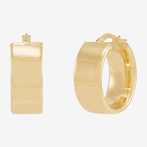 Click here for Limited Quantities! Womens 10K Gold 19.2mm Hoop Ea... prices