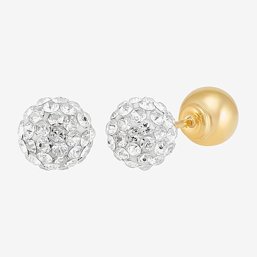 Click here for Limited Quantities! White Crystal 14K Gold 6.8mm B... prices