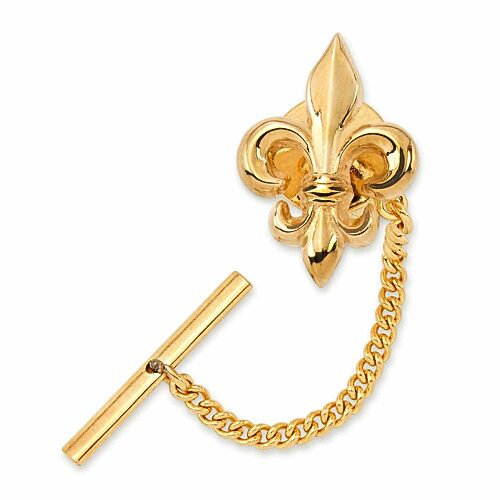 Click here for Fleur de Lis Tie Tack  One Size  Yellow prices
