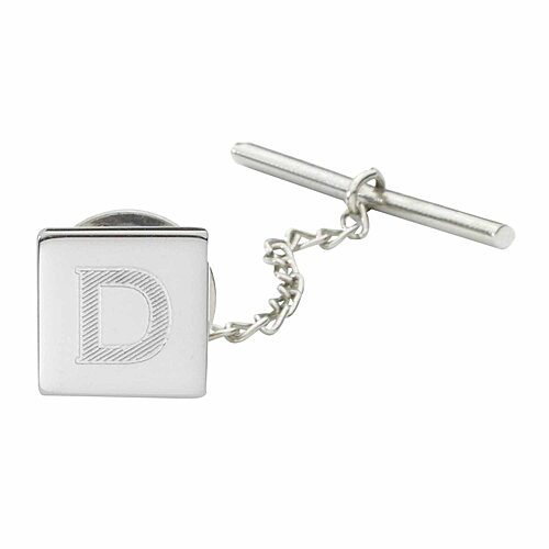 Click here for Personalized Square Tie Tack  One Size  Gray prices