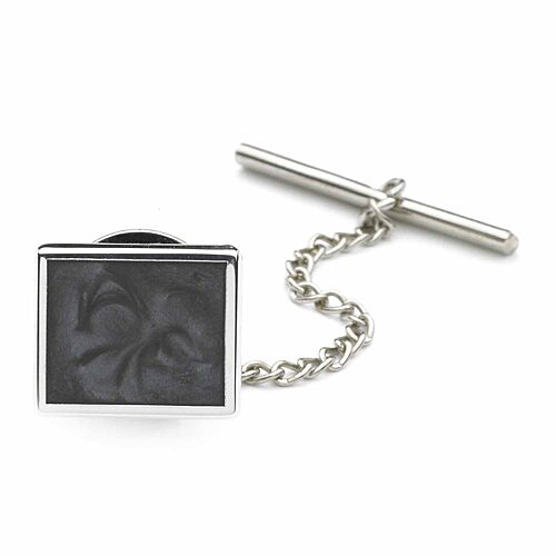 Click here for Tie Tack with Gray Swirl Enamel Center  One Size... prices