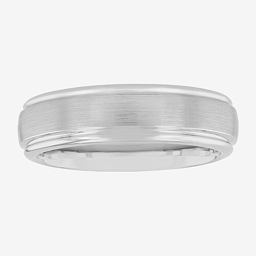 Click here for Mens 6mm Tungsten Carbide Ring  8  Grey prices