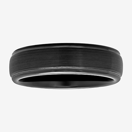 Click here for Mens 6mm Black Tungsten Carbide Ring  12 1/2  Blac... prices