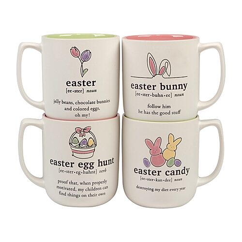 Click here for Certified International Easter Words Mugs  Set of... prices