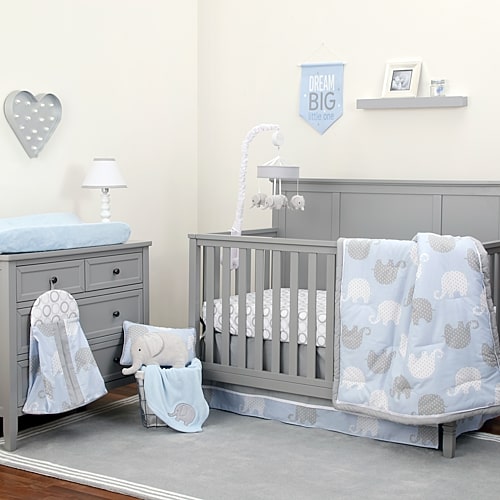 Click here for Nojo Elephant 8-pc. Crib Bedding Set  One Size  Bl... prices