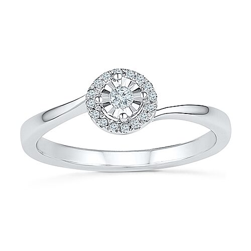 Click here for Promise My Love Womens 1/10 CT. T.W. Natural White... prices