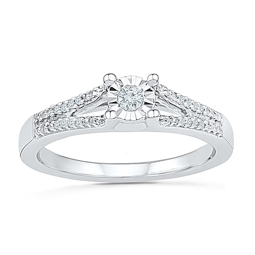 Click here for Promise My Love Womens 1/10 CT. T.W. Natural White... prices