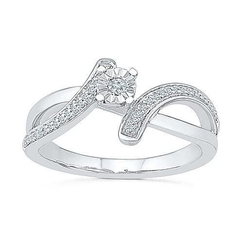 Click here for Promise My Love Womens 1/10 CT. T.W. Natural White... prices