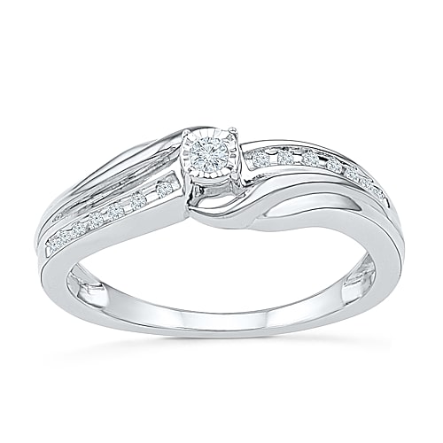 Click here for Promise My Love Womens 1/8 CT. T.W. Natural White... prices
