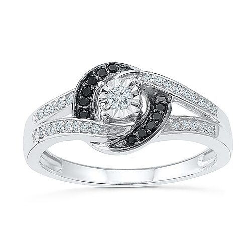 Click here for Promise My Love Womens 1/5 CT. Natural Black Diamo... prices
