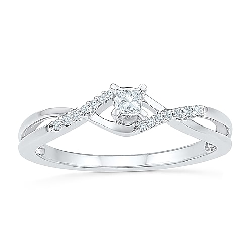 Click here for Promise My Love Womens 1/6 CT. T.W. Natural White... prices