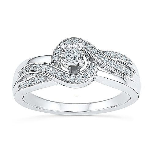 Click here for Promise My Love Womens 1/5 CT. Natural White Diamo... prices