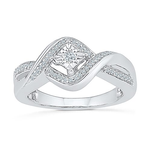 Click here for Promise My Love Womens 1/10 CT. T.W. Natural White... prices